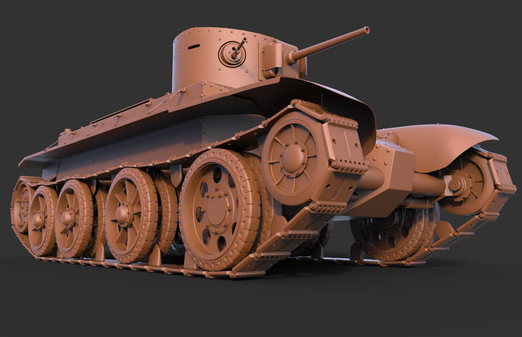Soviet Tank Model - TurboSquid 1713800