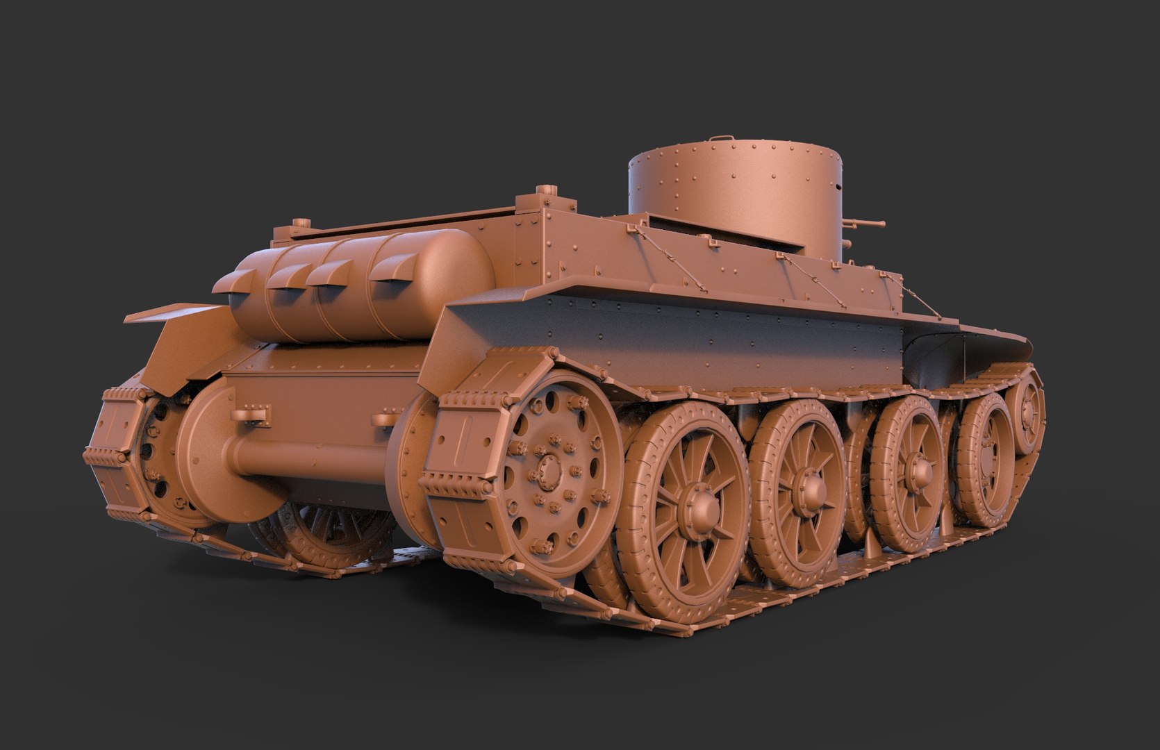 Soviet Tank Model - TurboSquid 1713800