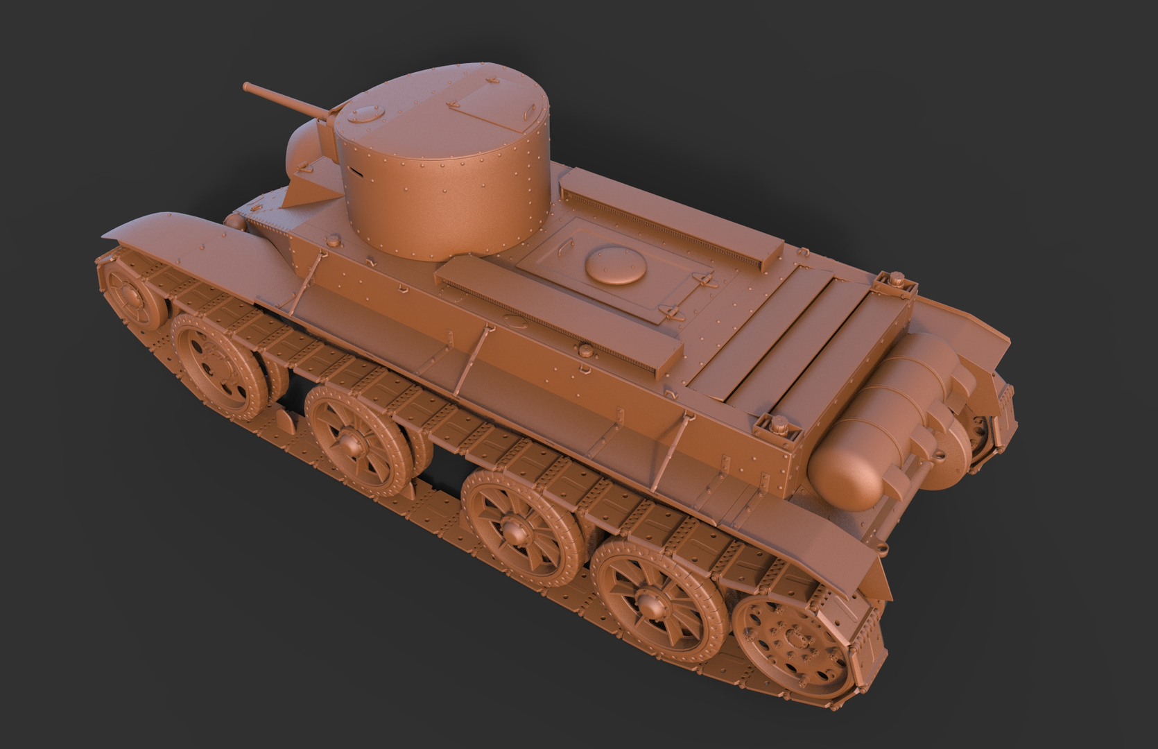 Soviet tank model - TurboSquid 1713800