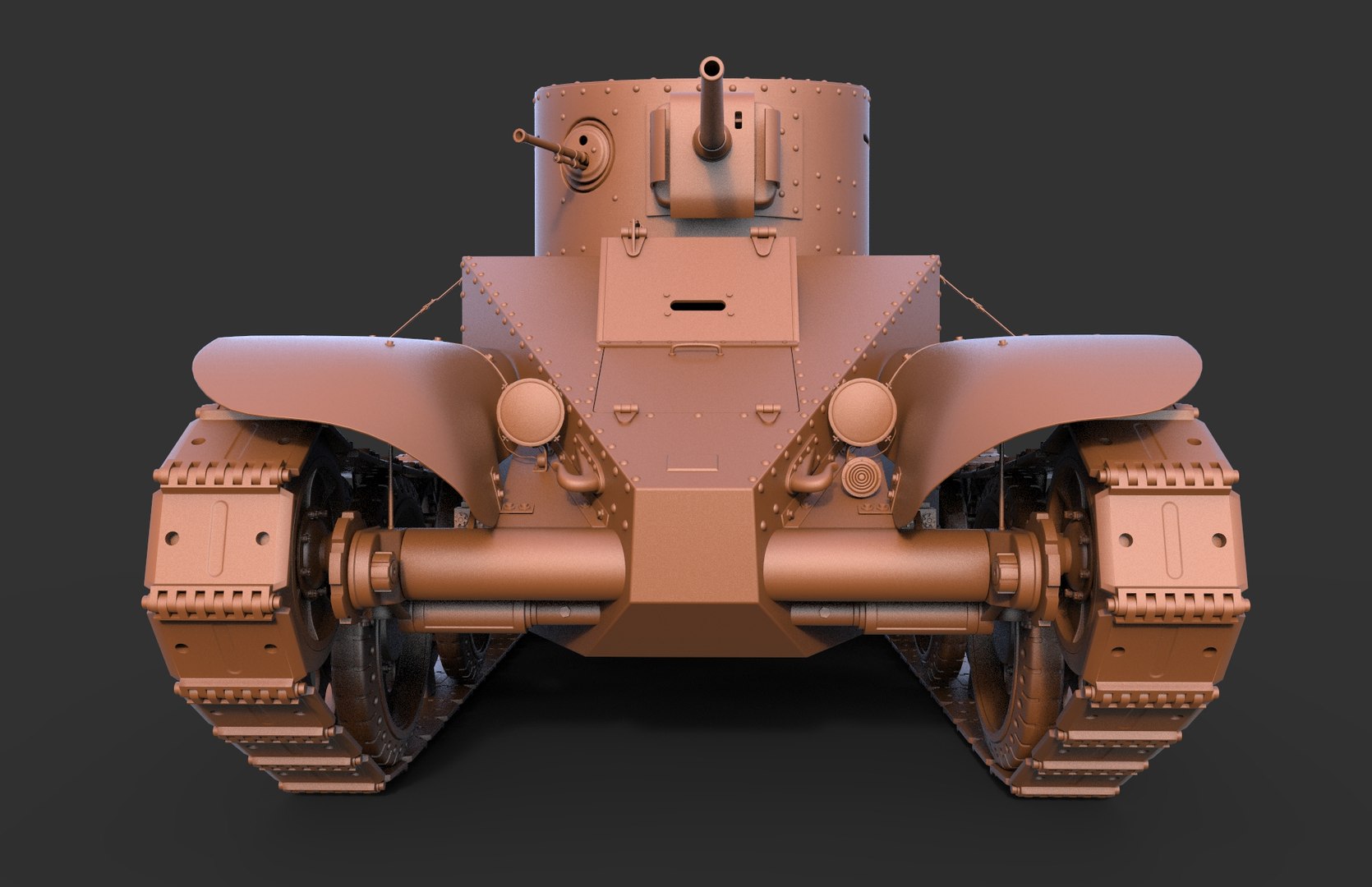 Soviet Tank Model - TurboSquid 1713800