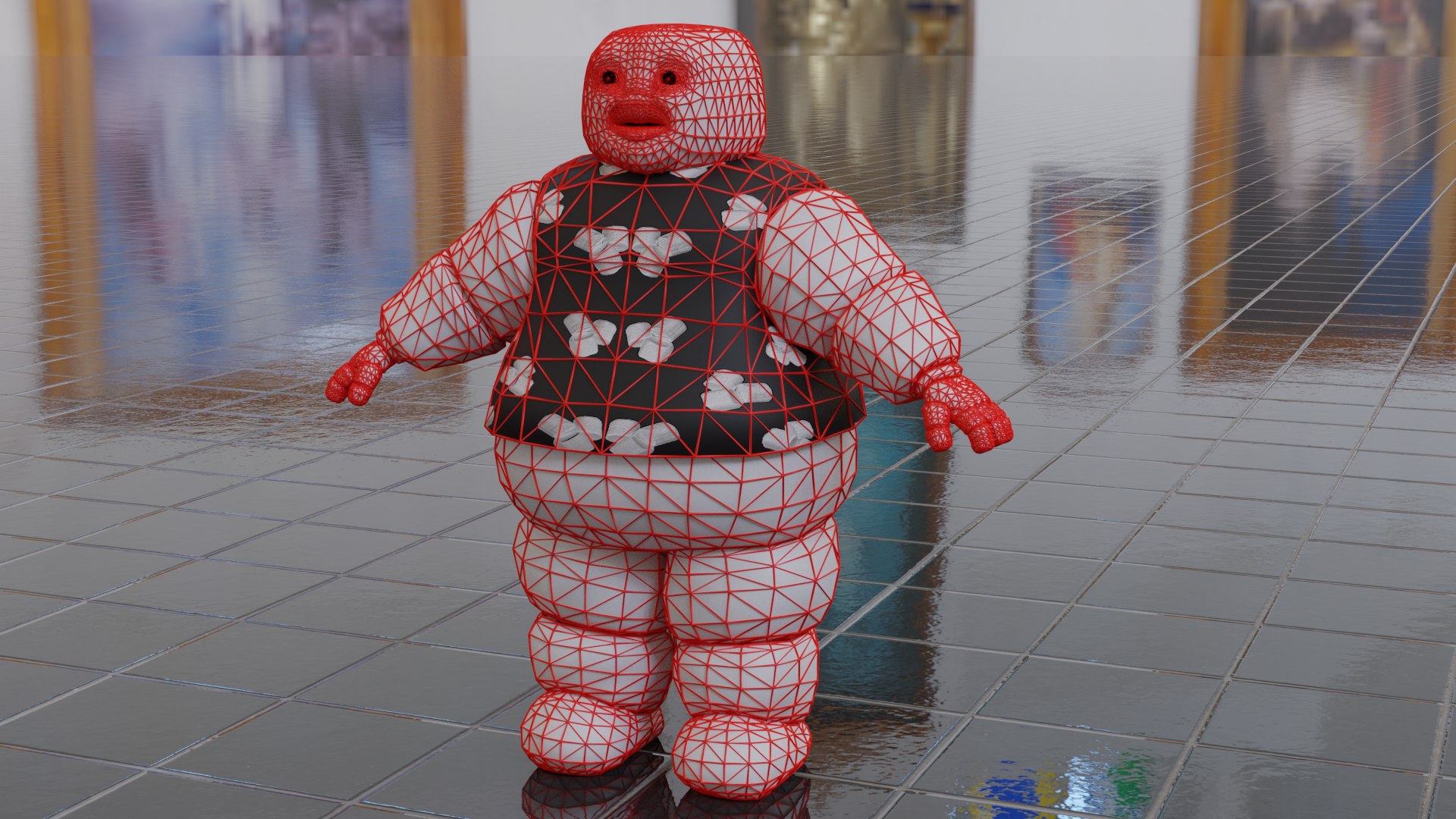 Fat White Blob 3D Model - TurboSquid 1543837