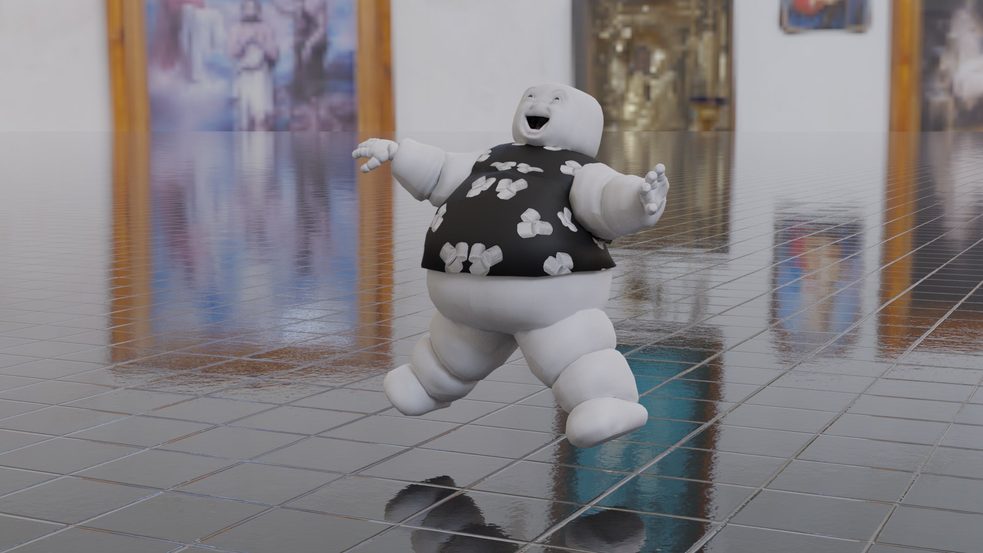 Fat White Blob 3D Model - TurboSquid 1543837