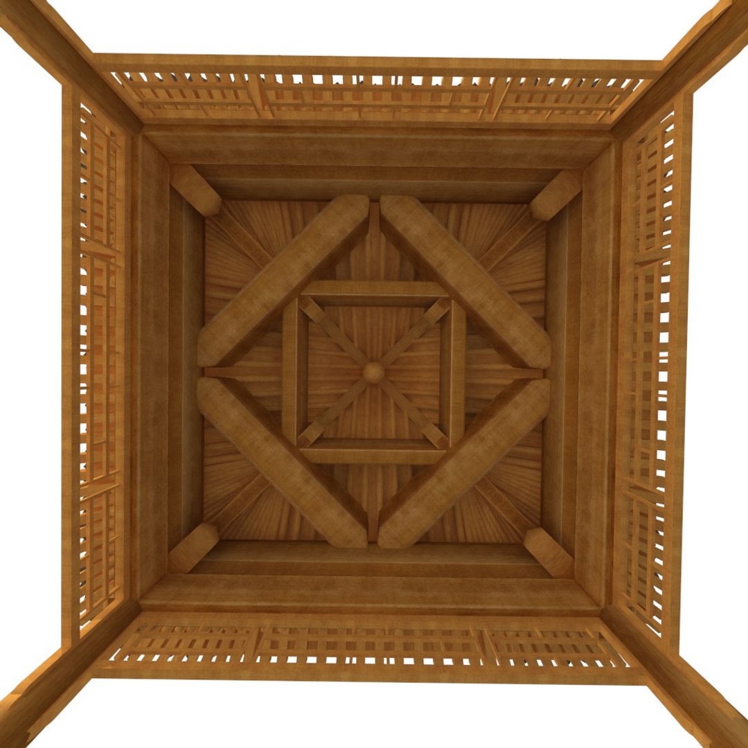 3D Model Qing Pavilion Corner - TurboSquid 1296910