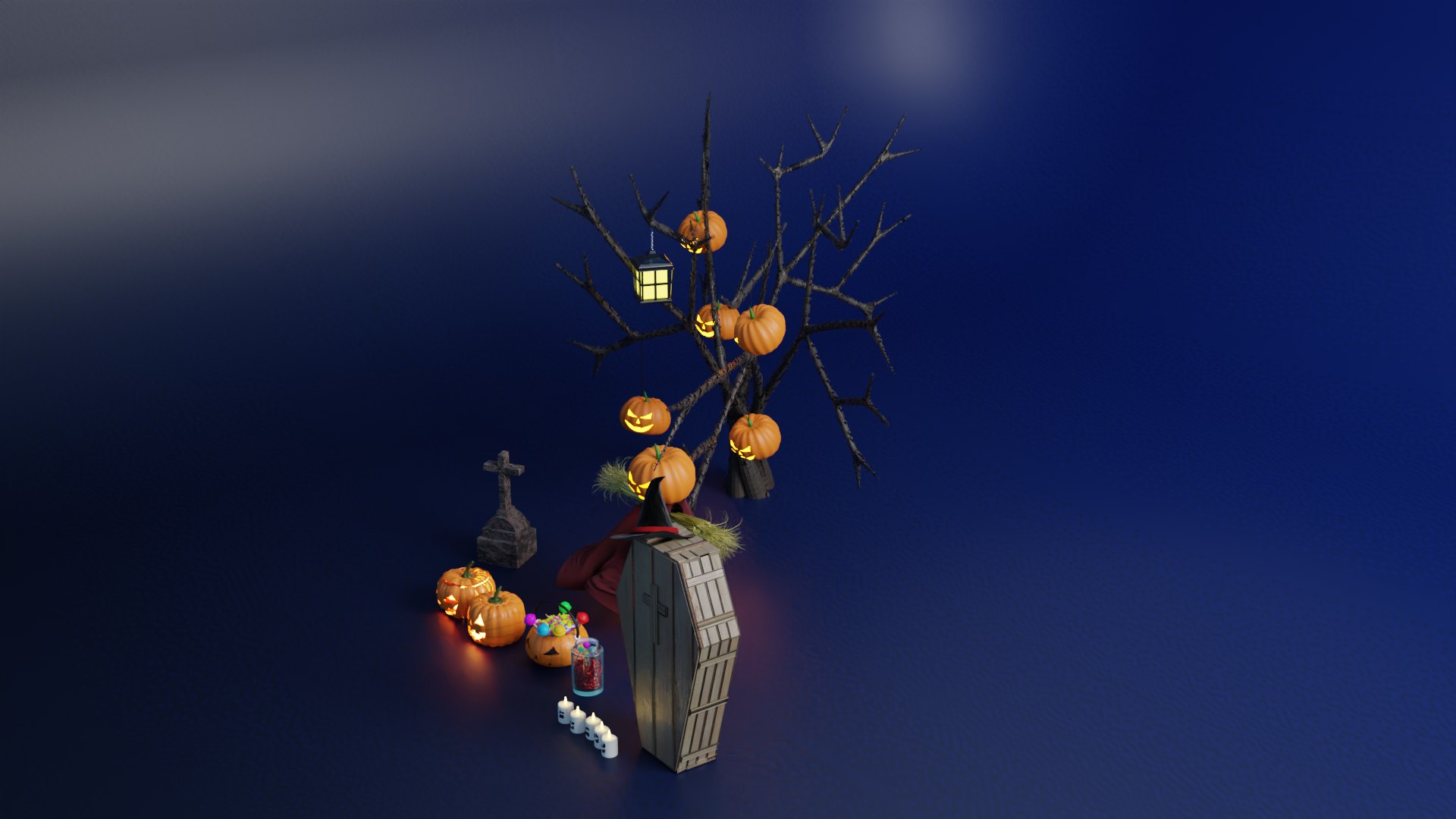3D Halloween Pumpkin Pack Collection 3D model - TurboSquid 2145192