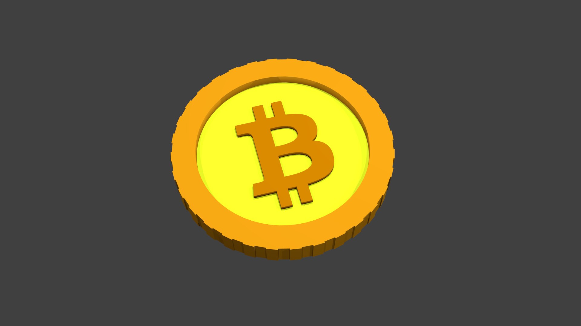Bitcoin Coin Cartoon 3D Model - TurboSquid 1850725