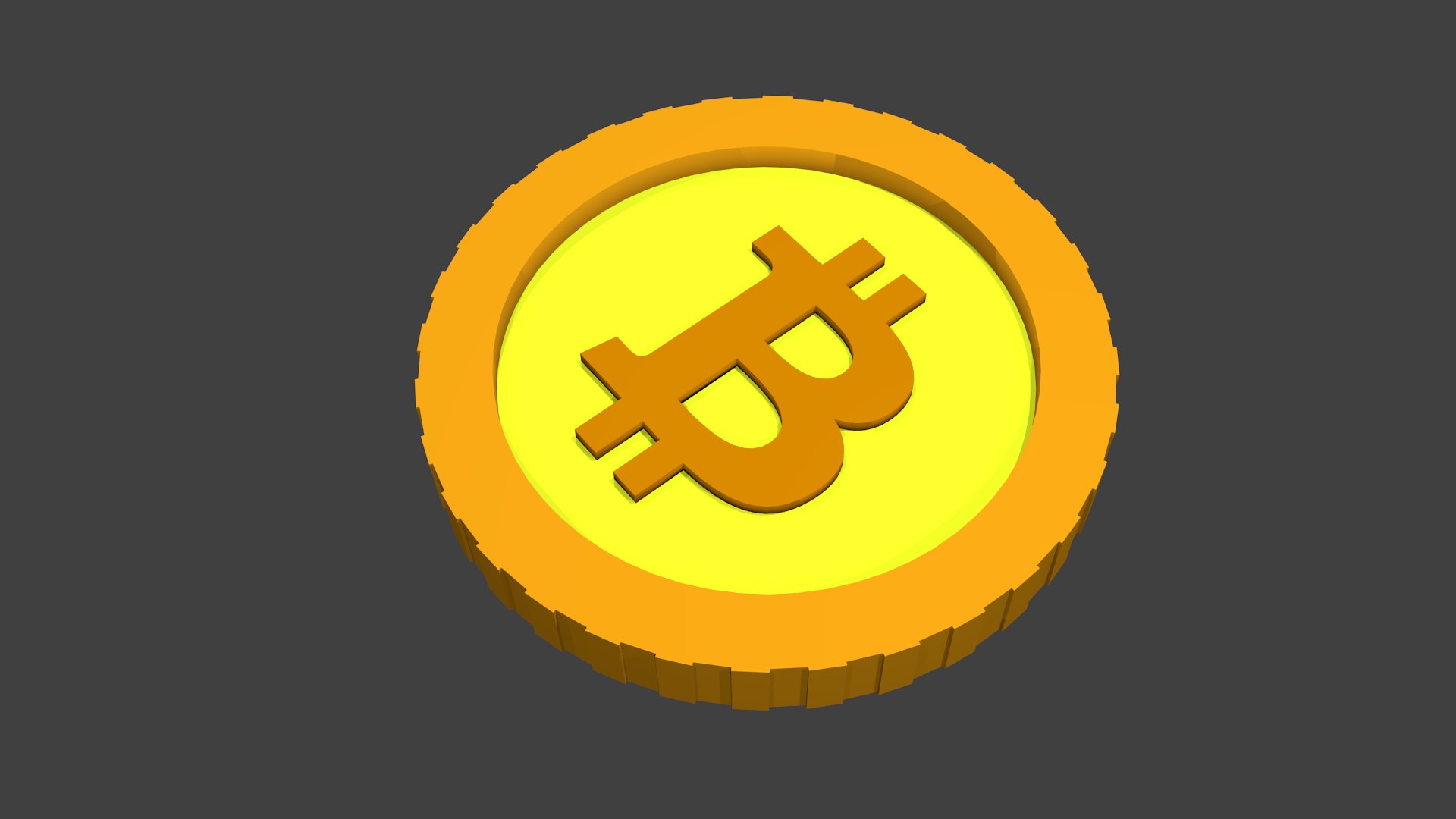 Bitcoin Coin Cartoon 3D Model - TurboSquid 1850725