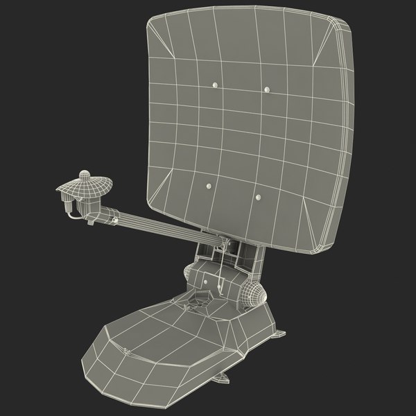 3d model of satellite antenna mobilsat