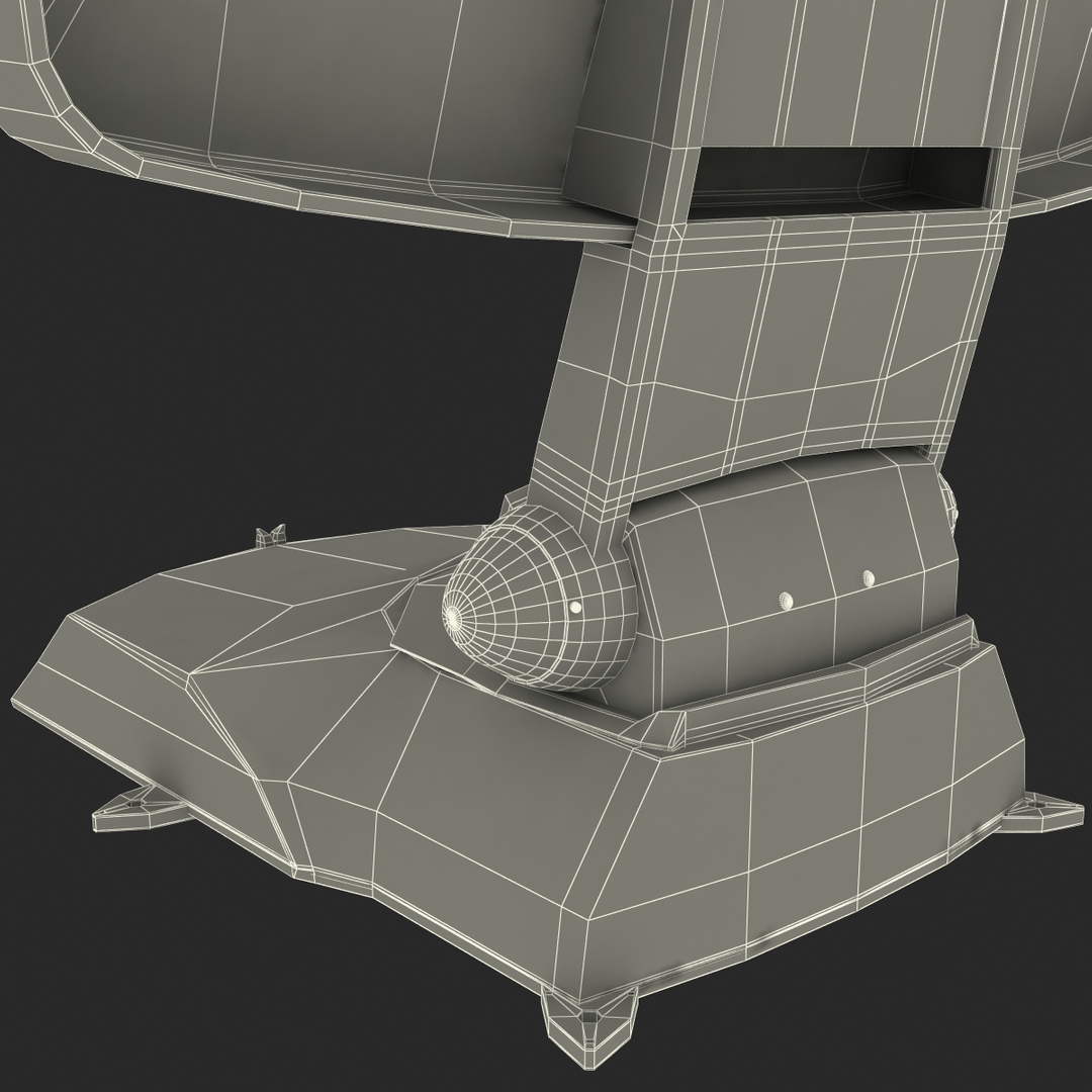 3d model of satellite antenna mobilsat