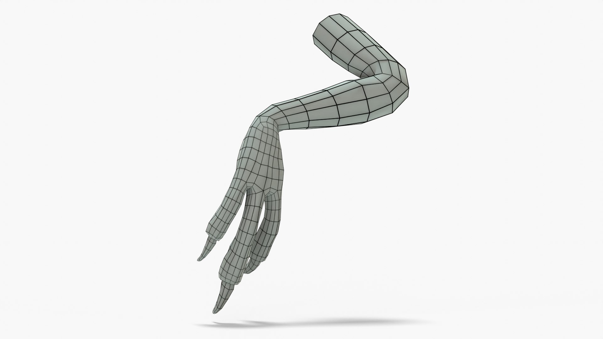 modelo 3d Raptor Arm Low Poly Basemesh - TurboSquid 2098709
