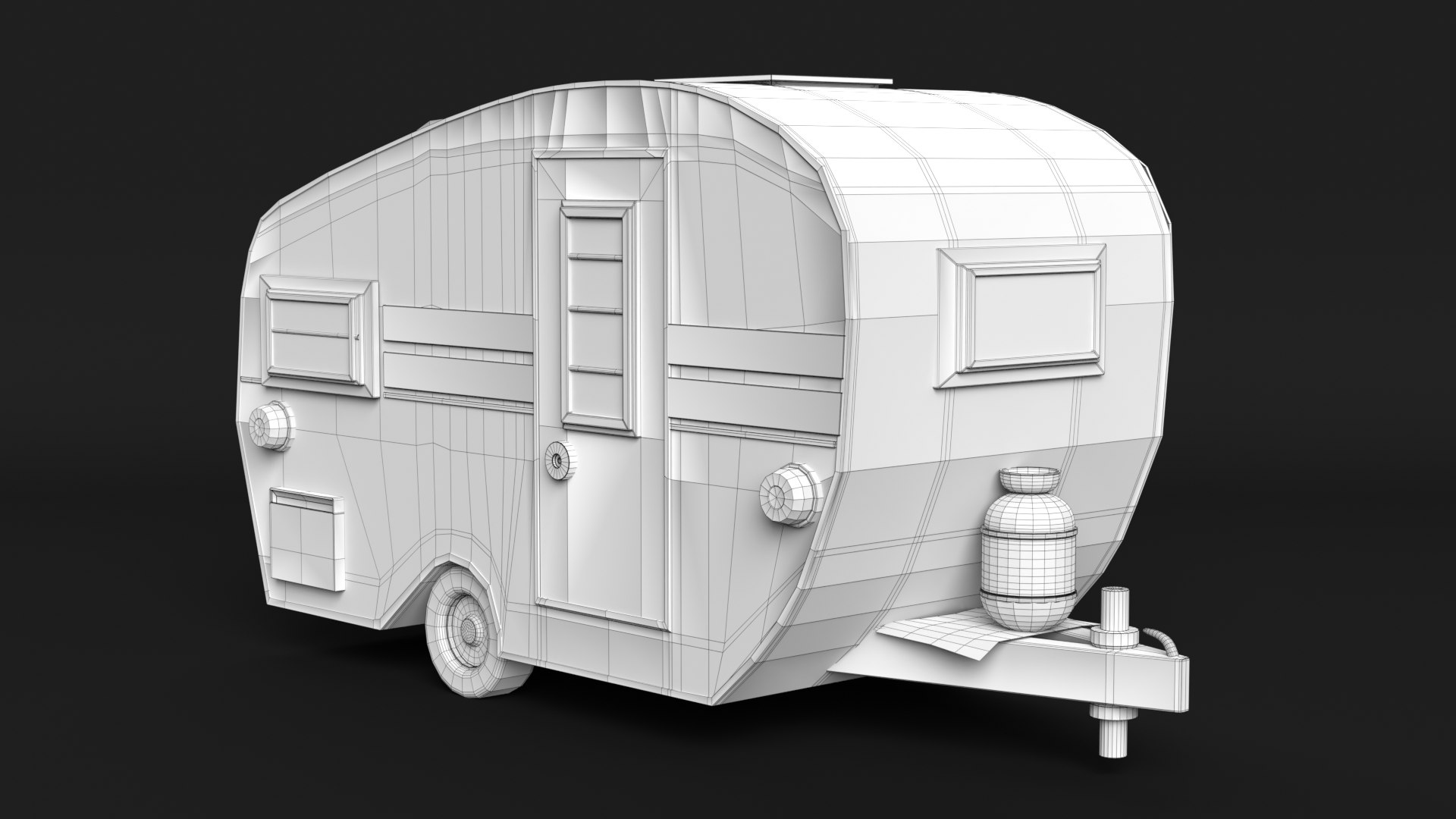 Old Camper 3D Model - TurboSquid 1601131