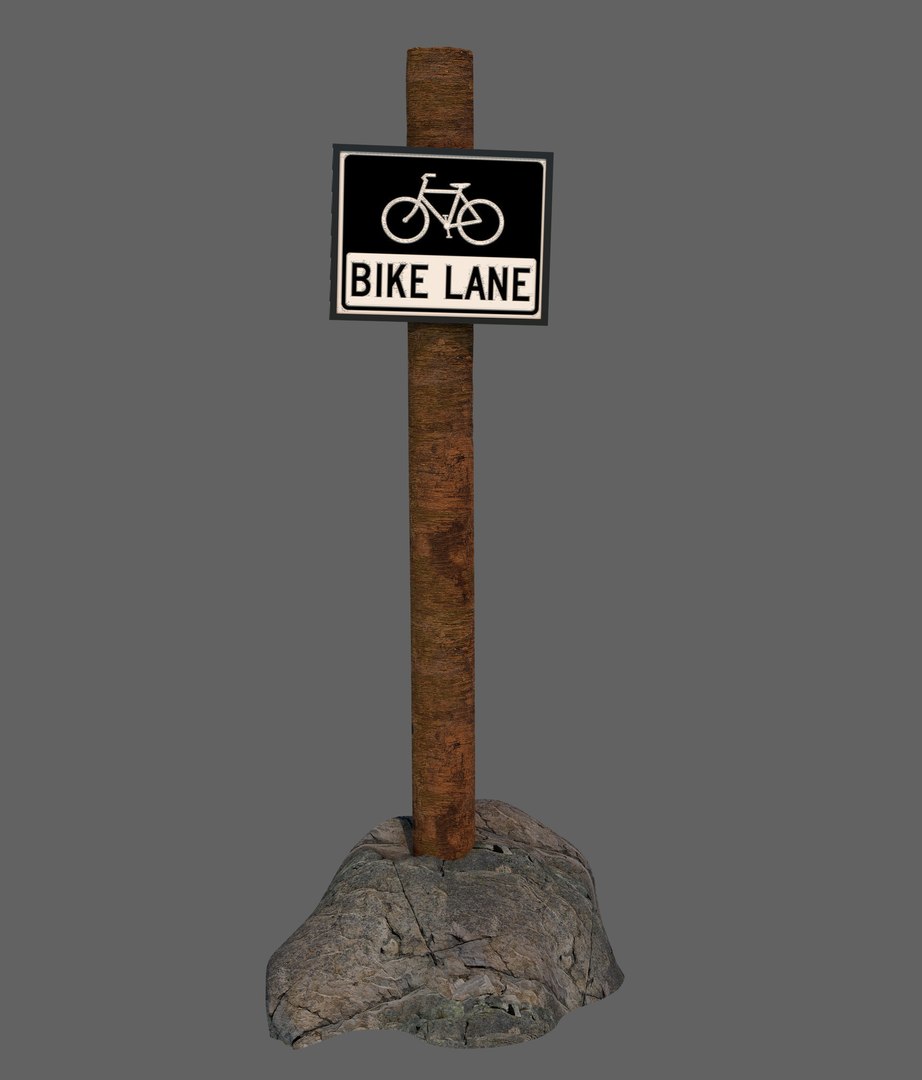 Free 3D sign lane signal - TurboSquid 1569336