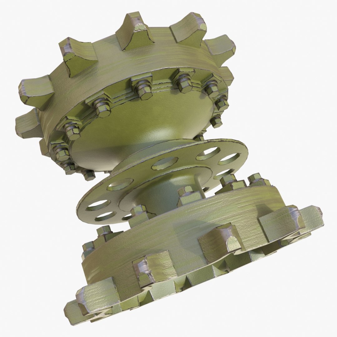 3d T90 Driving Wheel Model