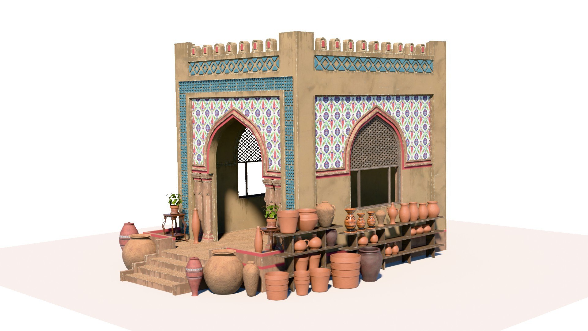 3D Ancient Arabic Shop 12 Model - TurboSquid 2253963