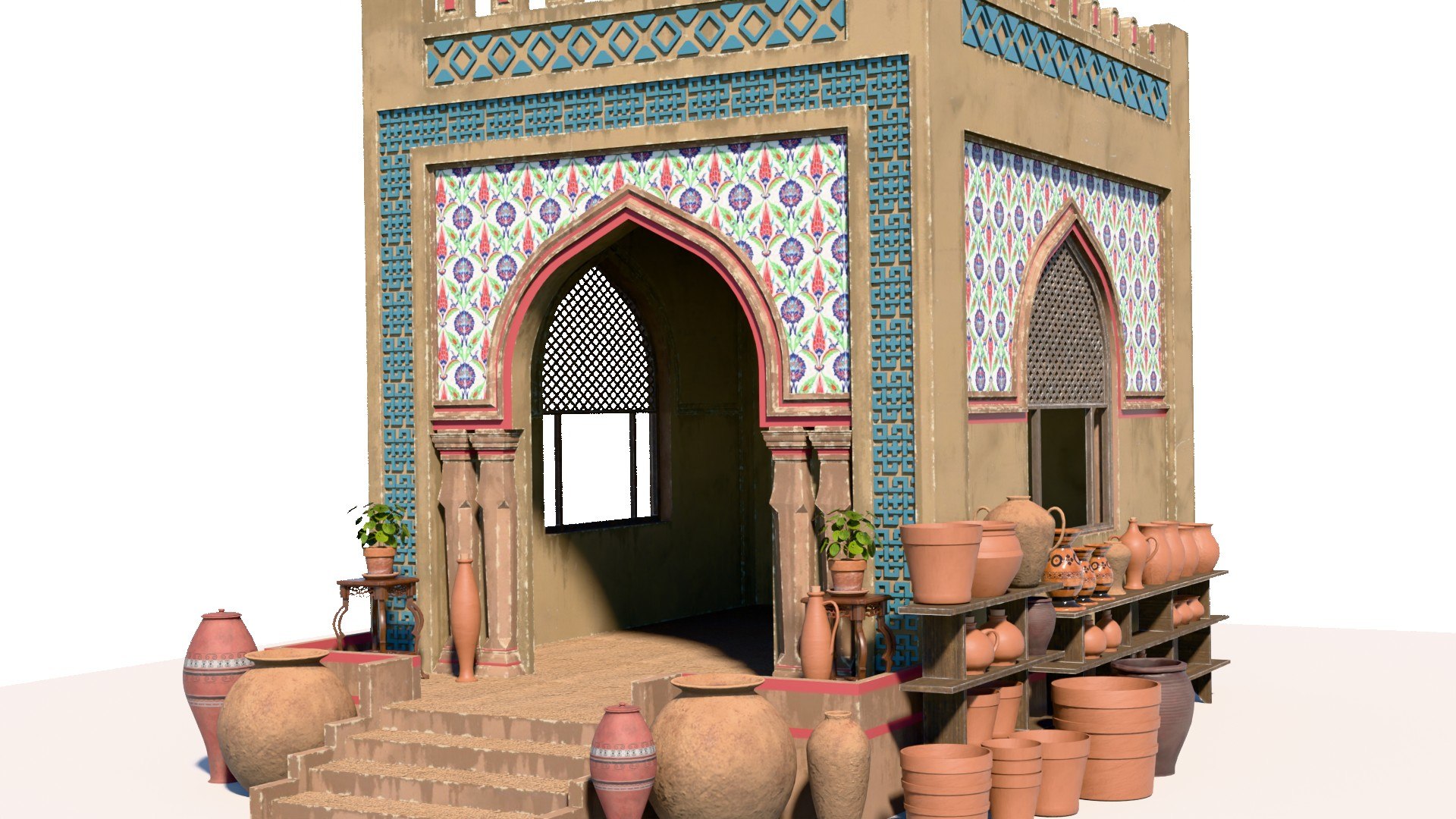 3D Ancient Arabic Shop 12 Model - TurboSquid 2253963