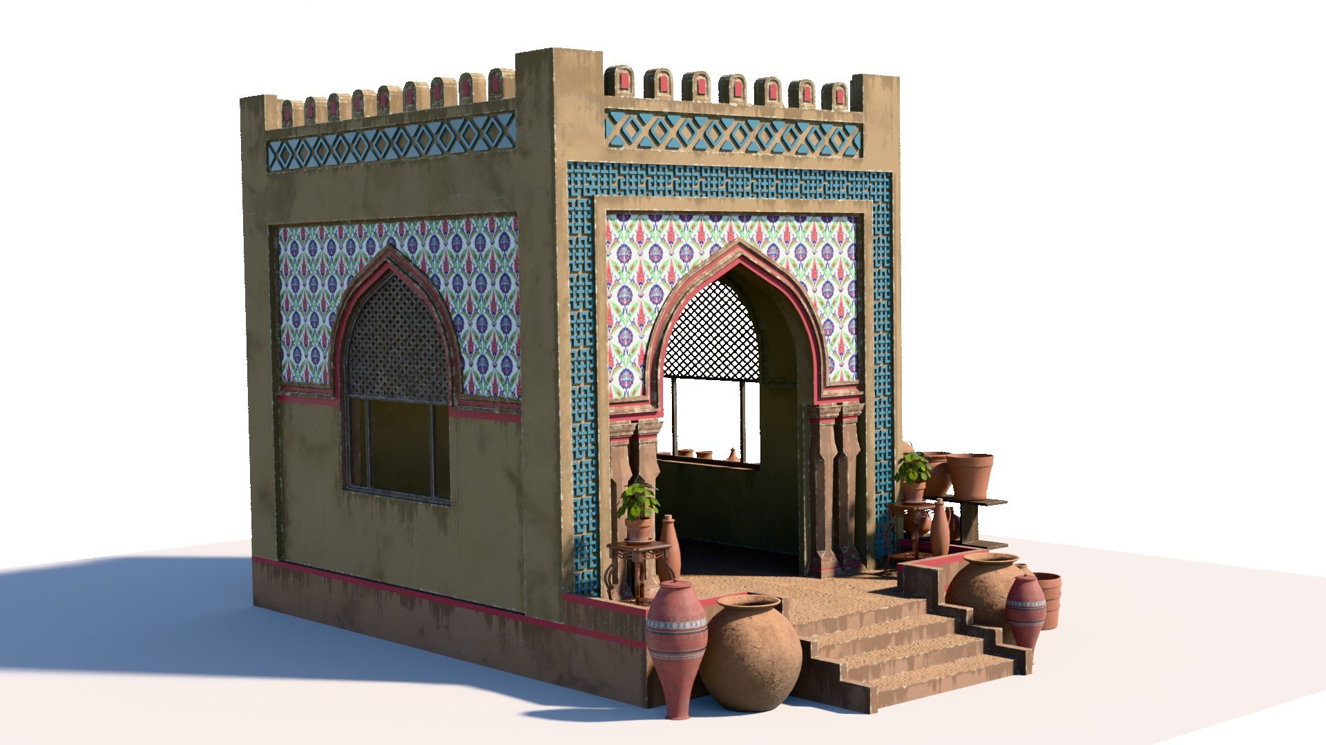 3D Ancient Arabic Shop 12 Model - TurboSquid 2253963