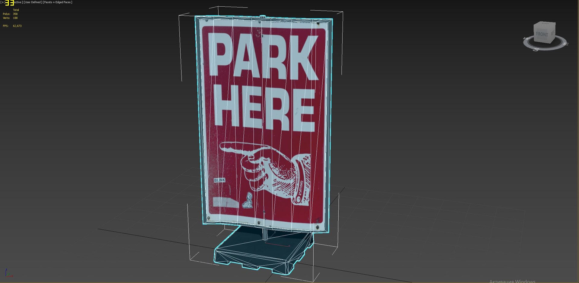 Street sign 03 3D model - TurboSquid 1375754