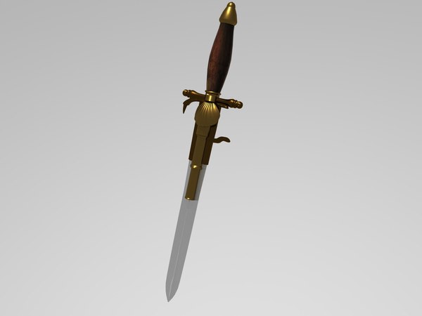 mystical dagger 3d model