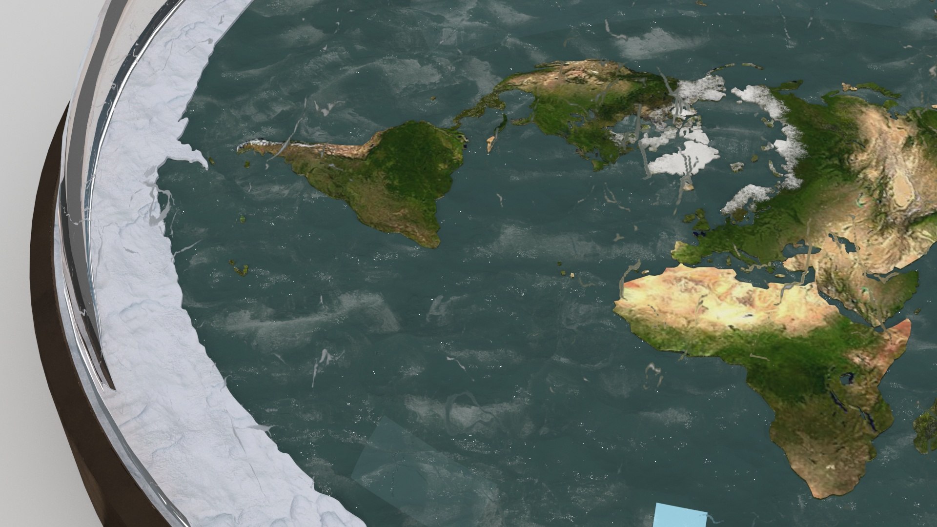 Flat Earth Model - TurboSquid 1681437