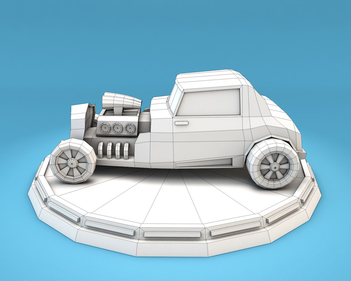 Hot Rod Racing Car Model - TurboSquid 1167737