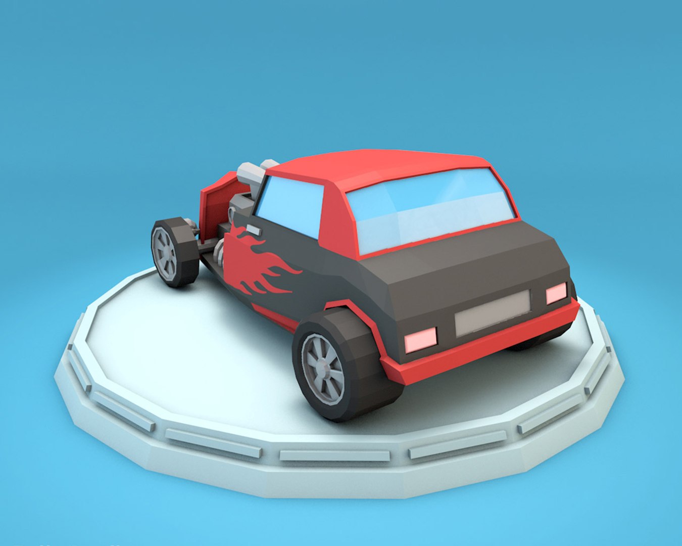 Hot Rod Racing Car Model - TurboSquid 1167737