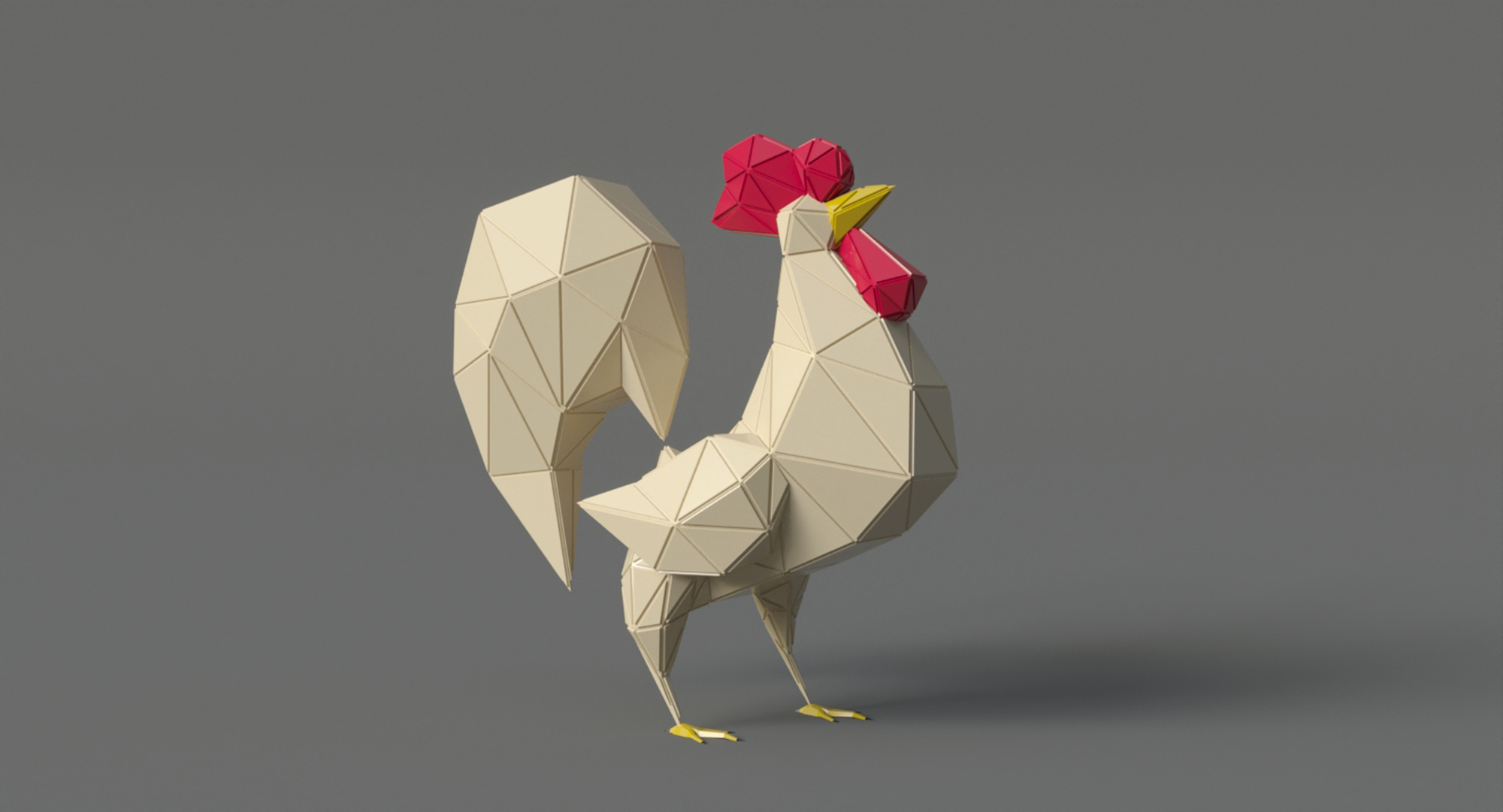 modelo 3d Gallo poligonal - TurboSquid 1706326