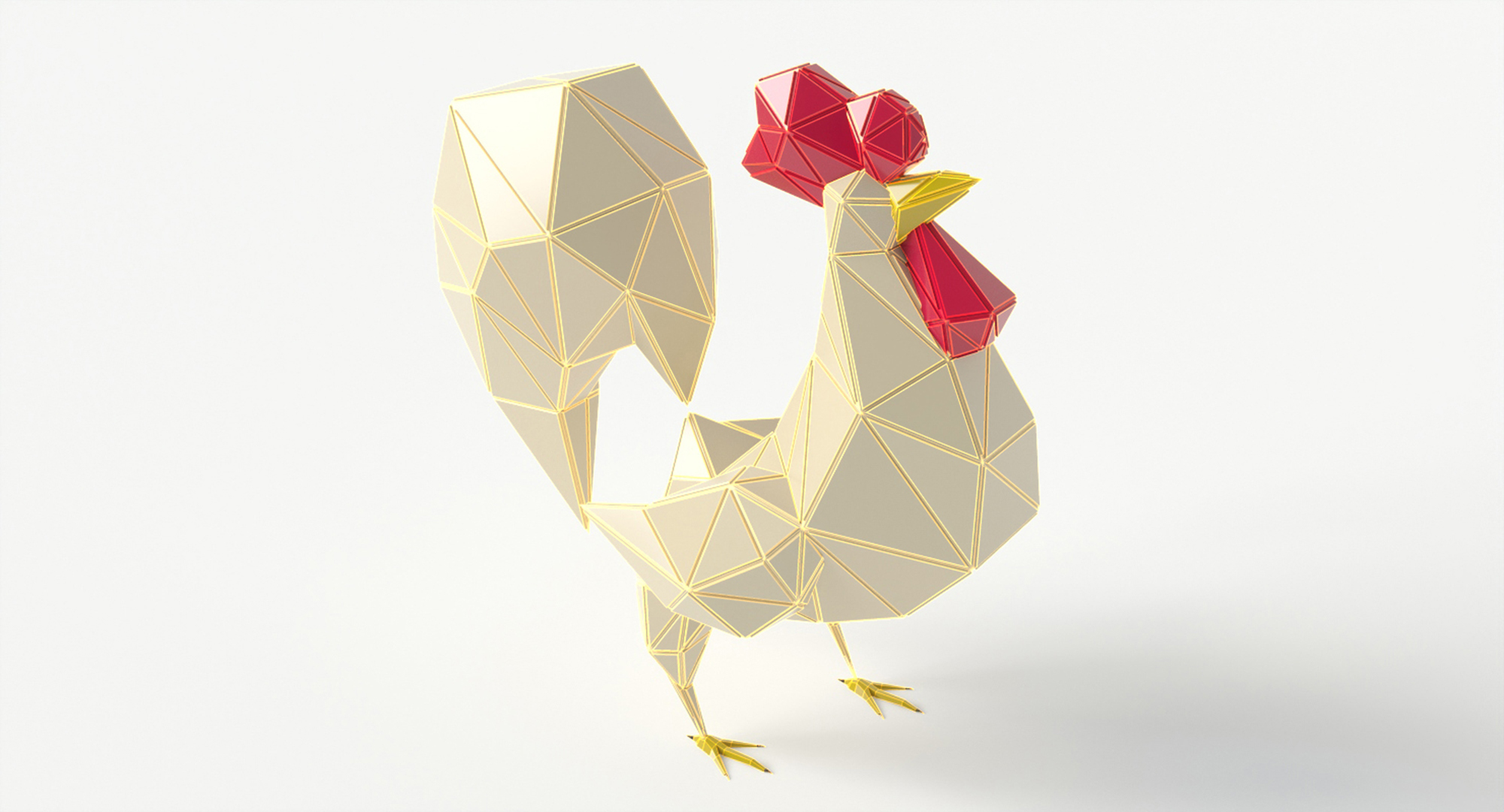 modelo 3d Gallo poligonal - TurboSquid 1706326