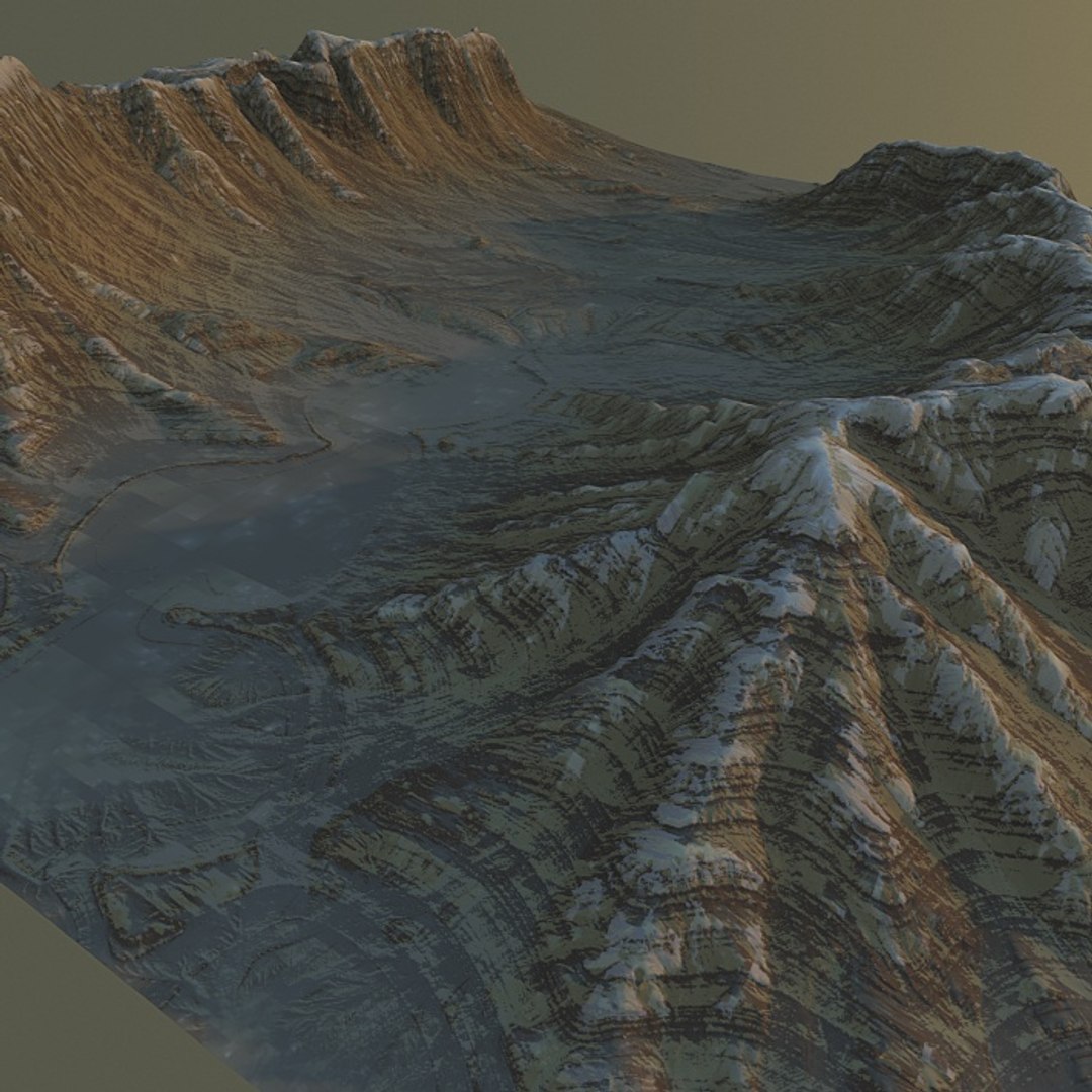 3d Max Mountain Terrain