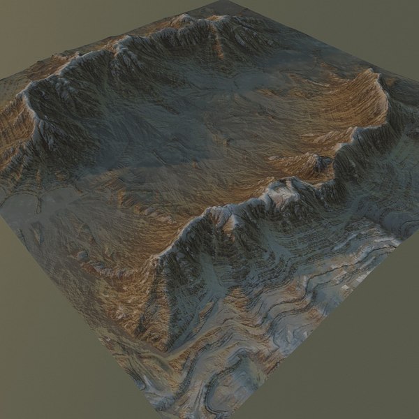 3d max mountain terrain