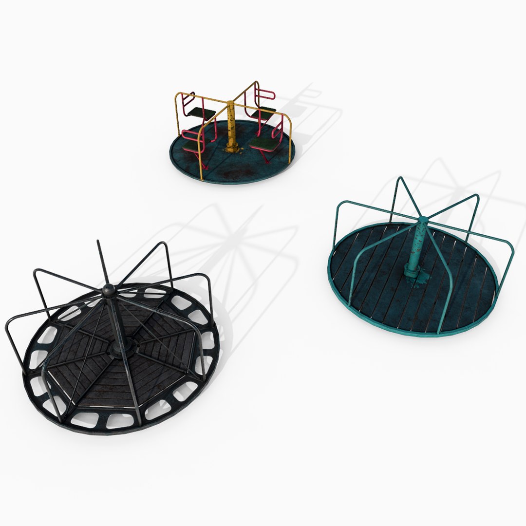 3D Carousel Set - TurboSquid 1988279