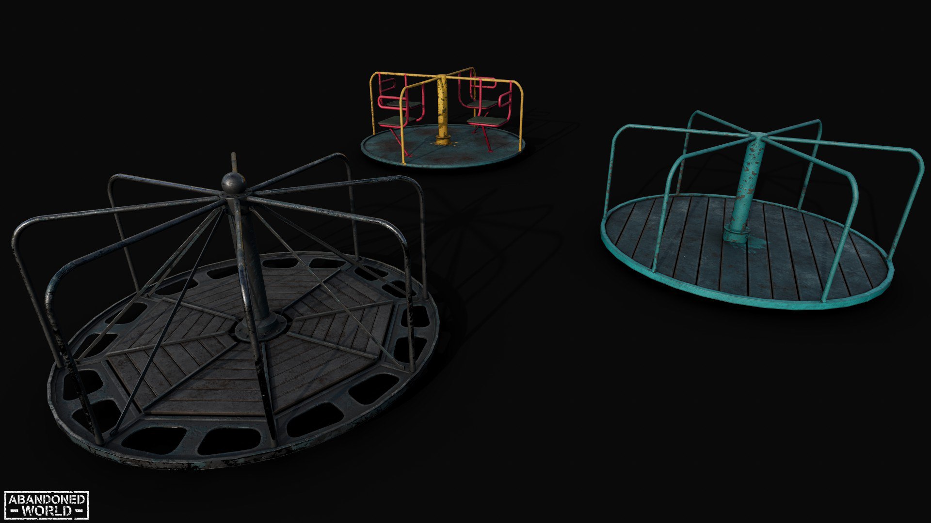 3D Carousel Set - TurboSquid 1988279