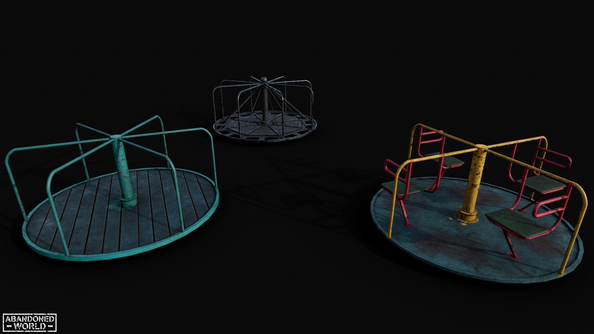 3D Carousel Set - TurboSquid 1988279