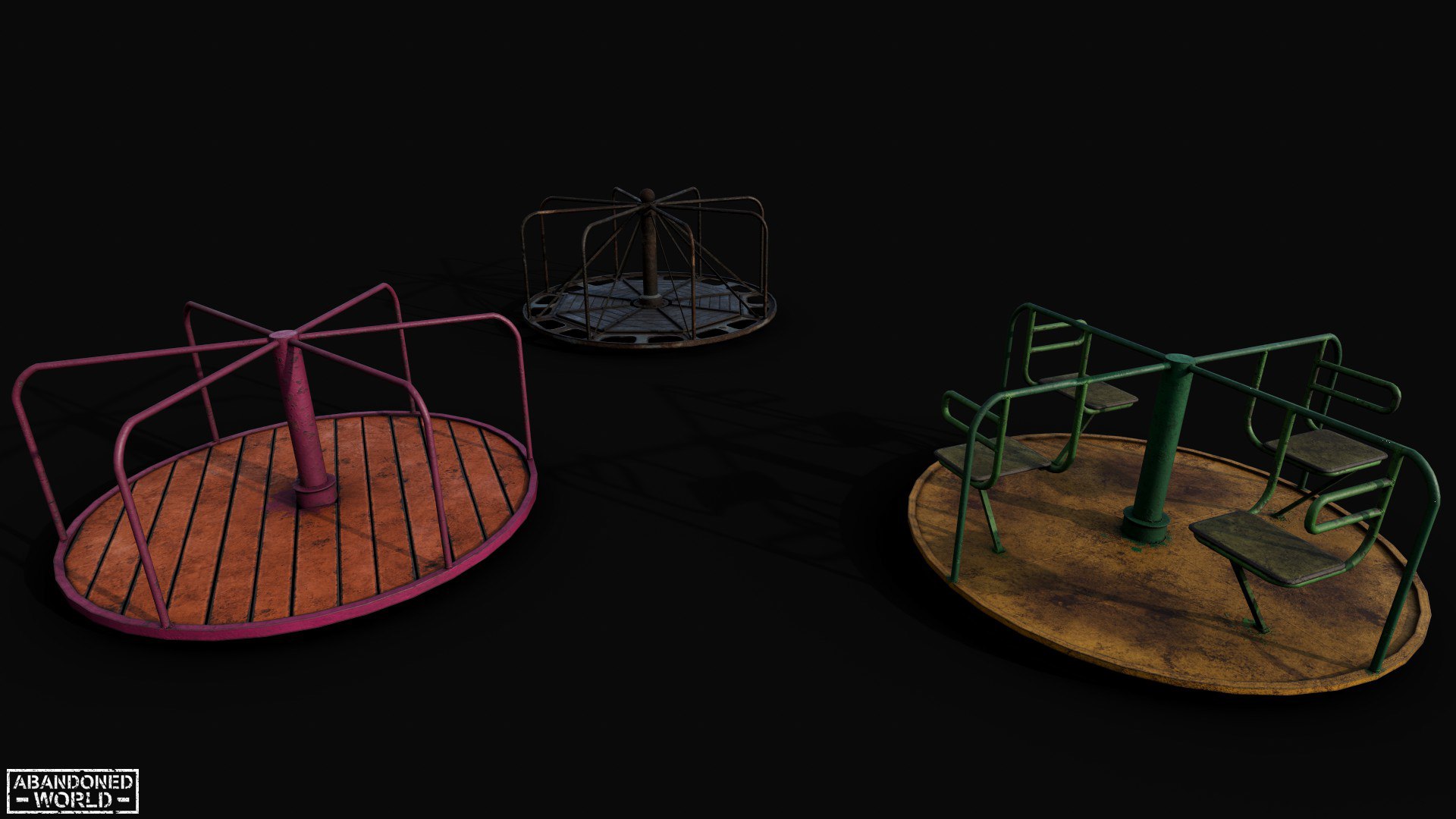 3D Carousel Set - TurboSquid 1988279