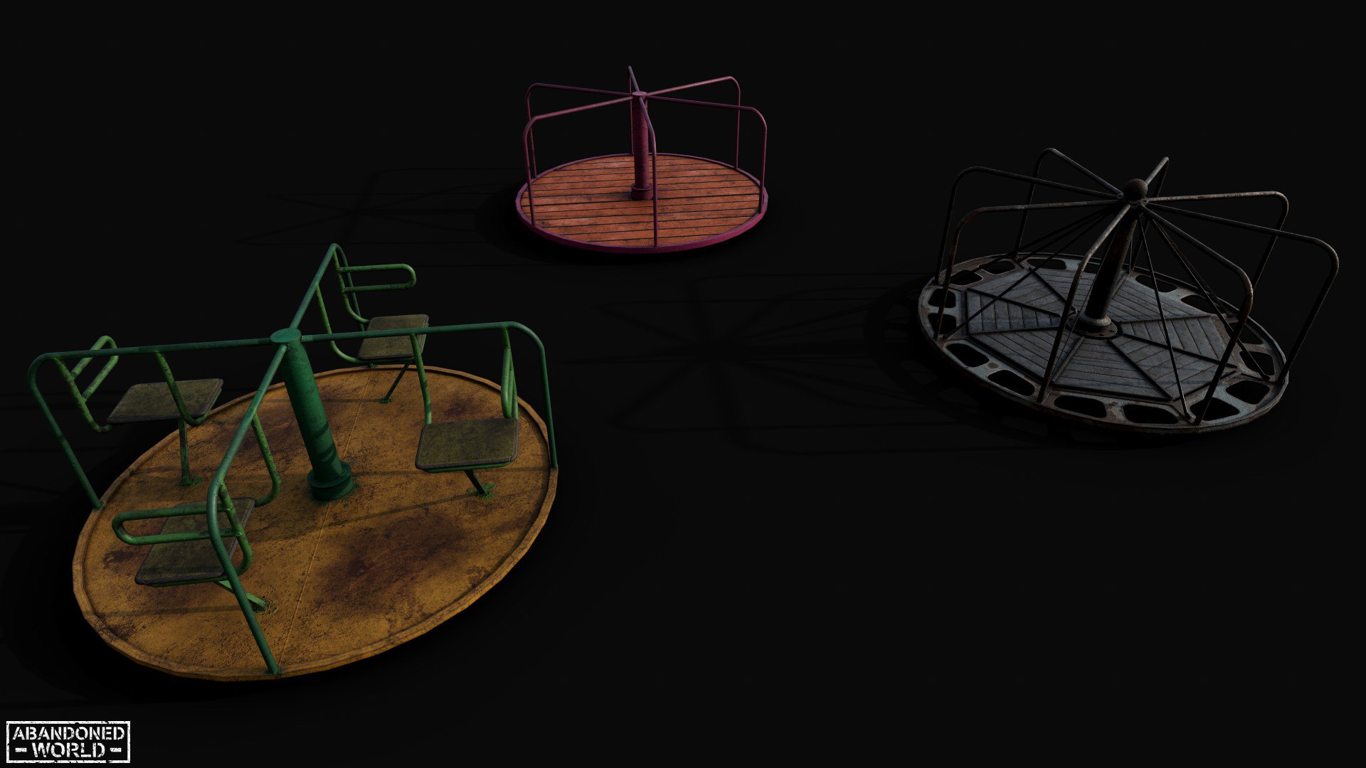 3D Carousel Set - TurboSquid 1988279