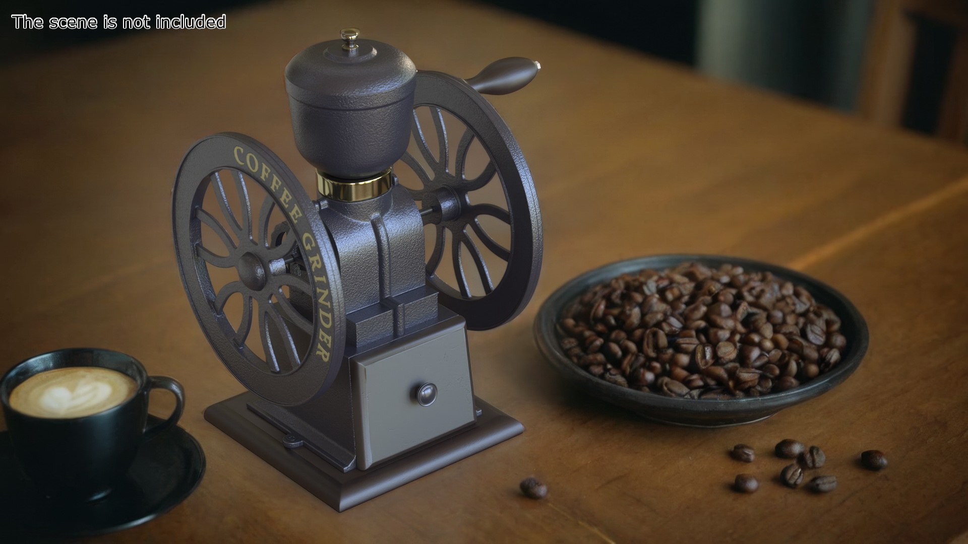 3D Retro Style Manual Coffee Grinder - TurboSquid 2282343