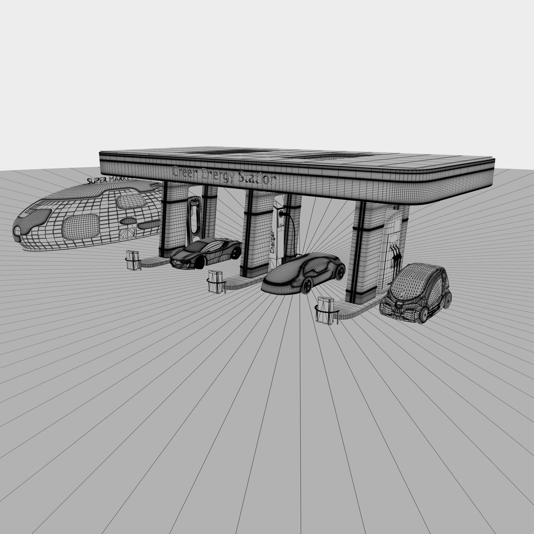 Fuel Station 3D Model - TurboSquid 2083596