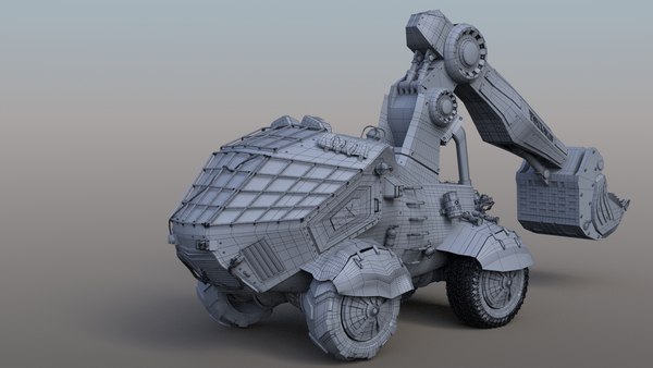 3D concept excavator - TurboSquid 1247711