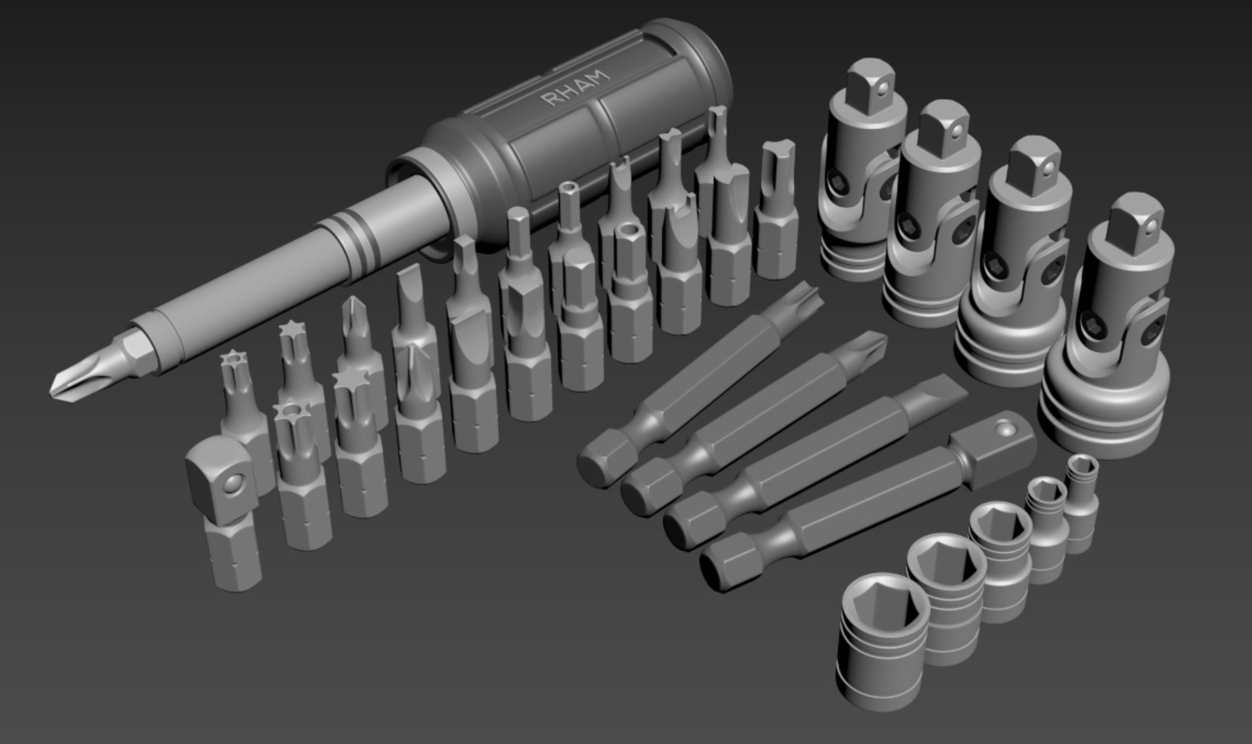 SCREWDRIVER BIT SETS 3D - TurboSquid 1972938