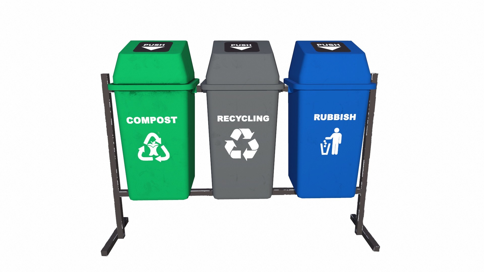 3D Model Dustbin - TurboSquid 2329312