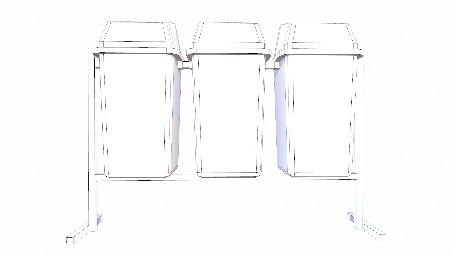 3D Model Dustbin - TurboSquid 2329312