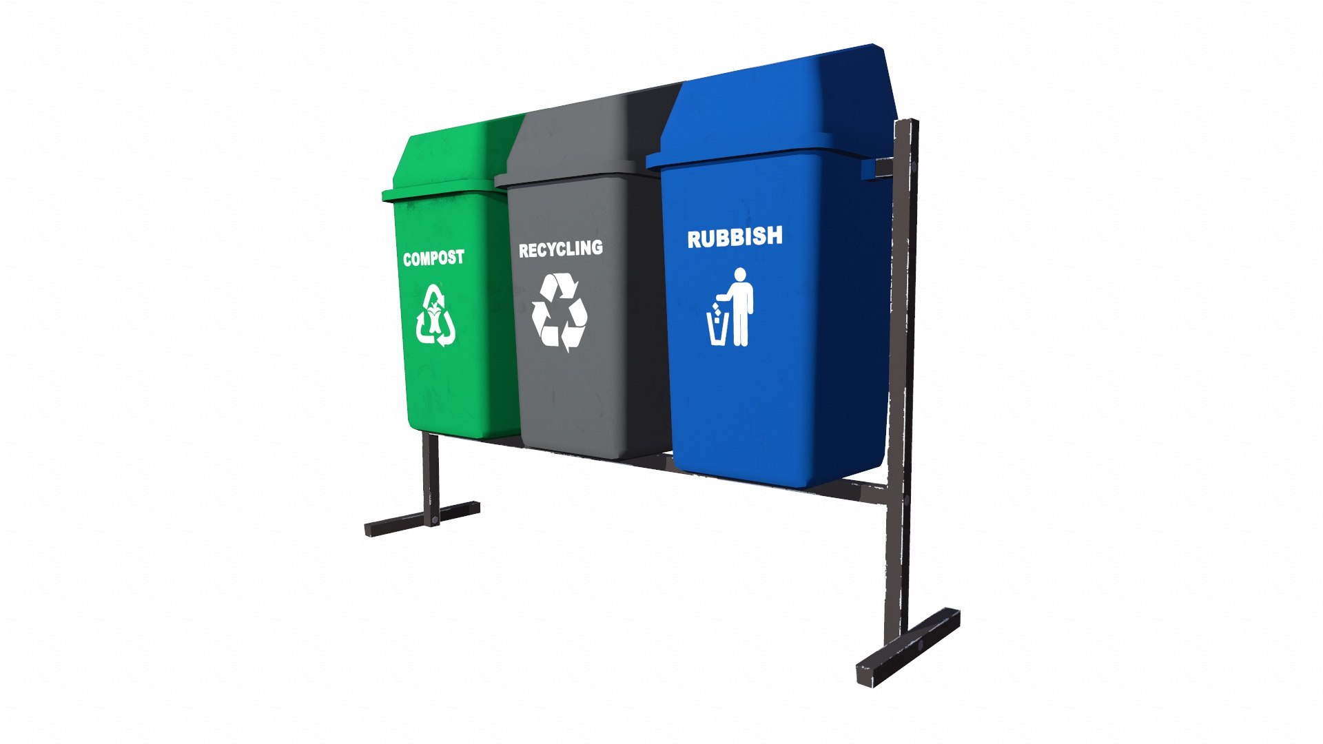 3D Model Dustbin - TurboSquid 2329312