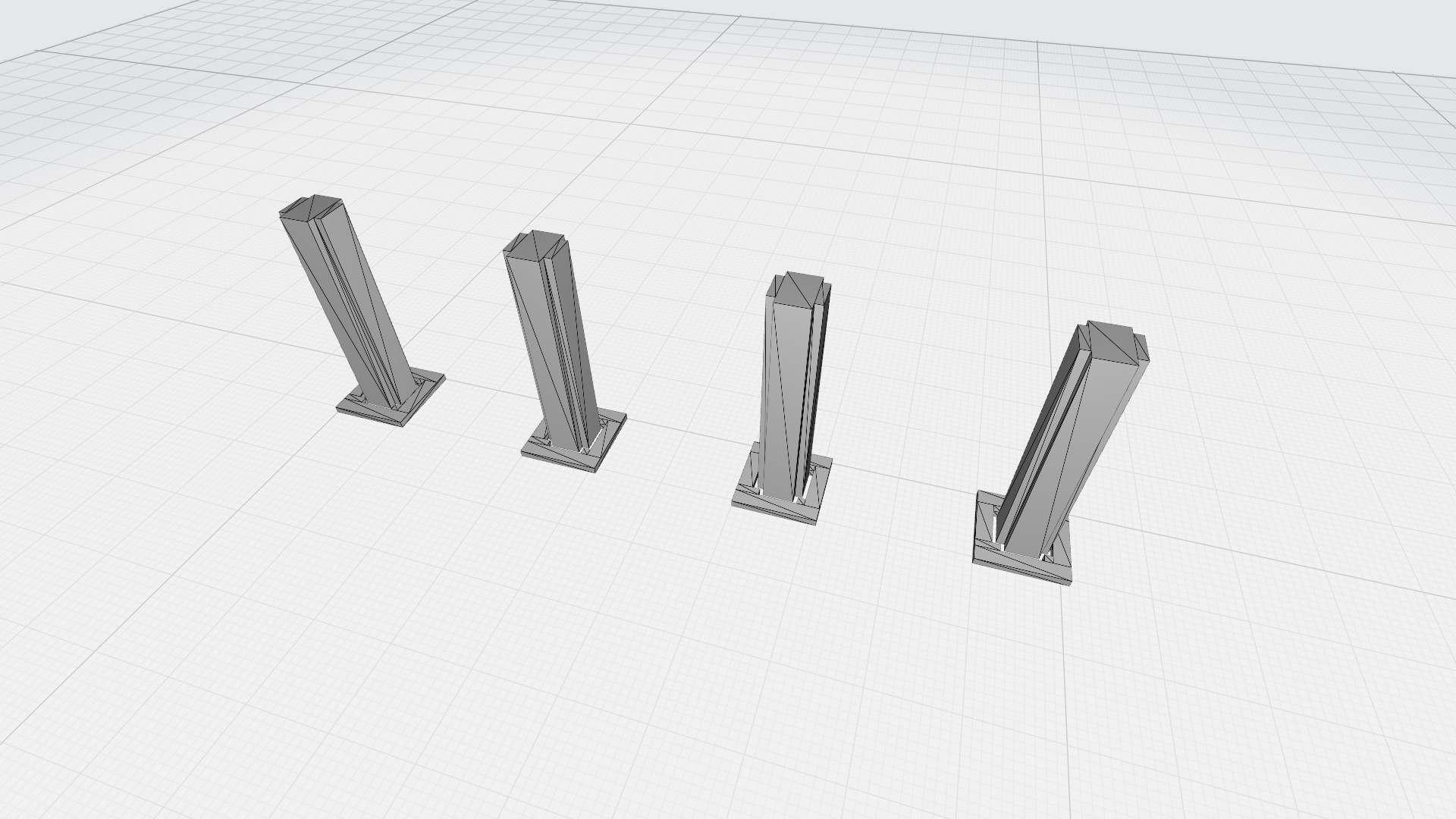 3D Model Voxel Bollards - TurboSquid 1939718