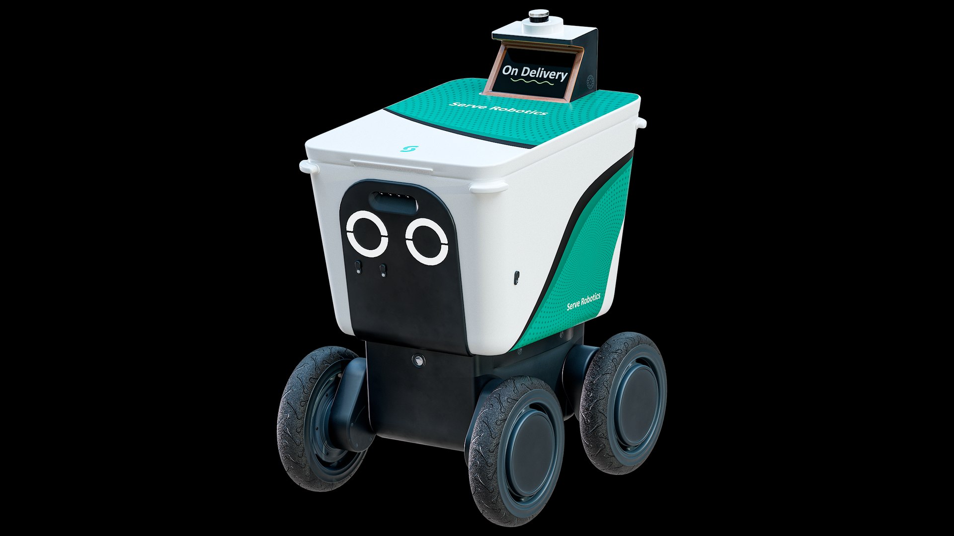 3D Model Serve Robotics Autonomous Delivery Robot PBR - TurboSquid 2425317