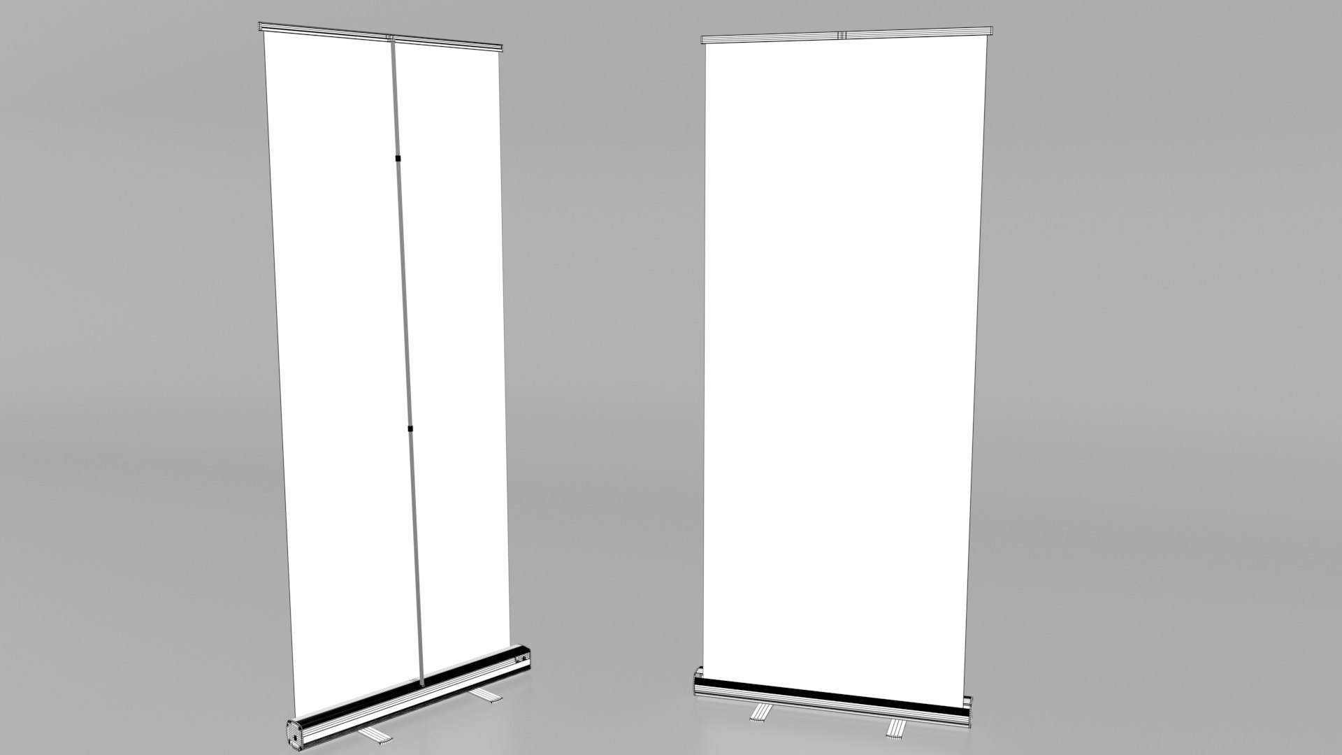 3D Model Roll-up Stand - TurboSquid 1455208