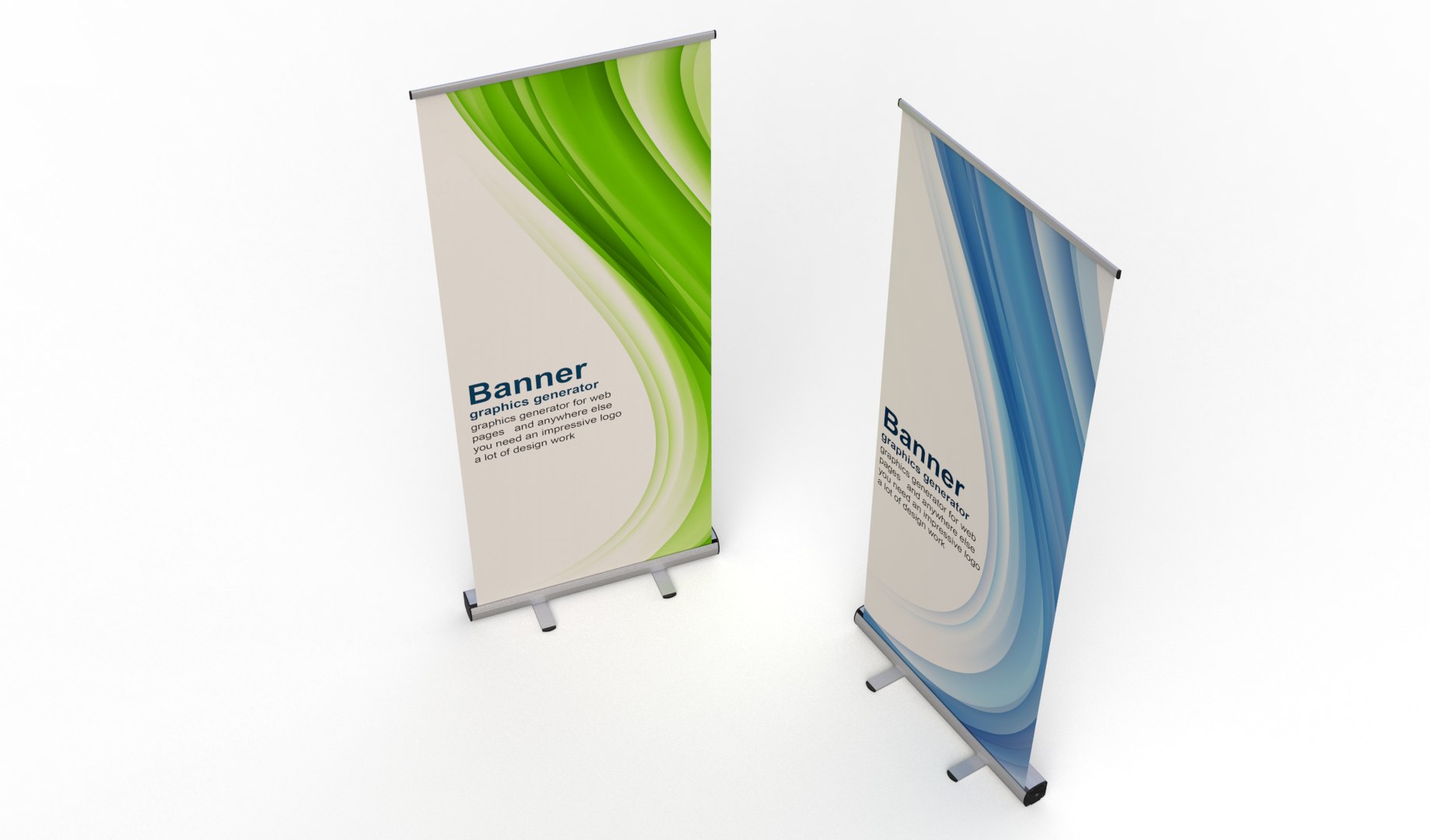 3D Model Roll-up Stand - TurboSquid 1455208