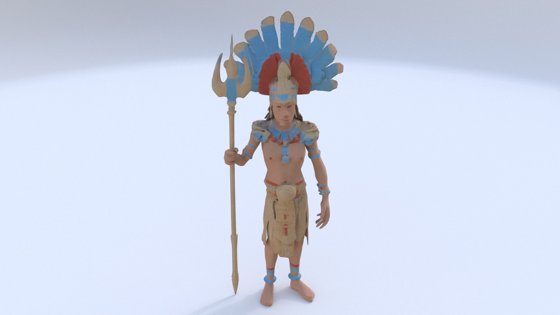 3D Aztect Priest 5 - TurboSquid 2328558