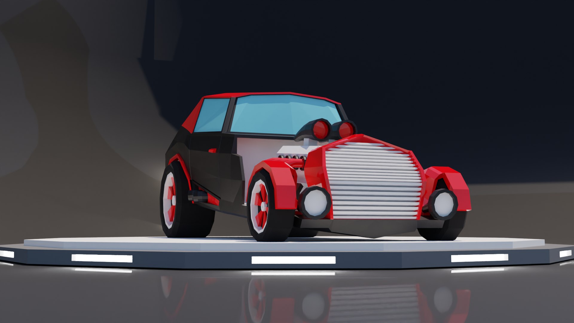 3D Lowpoly Cartoon Car model - TurboSquid 1990004