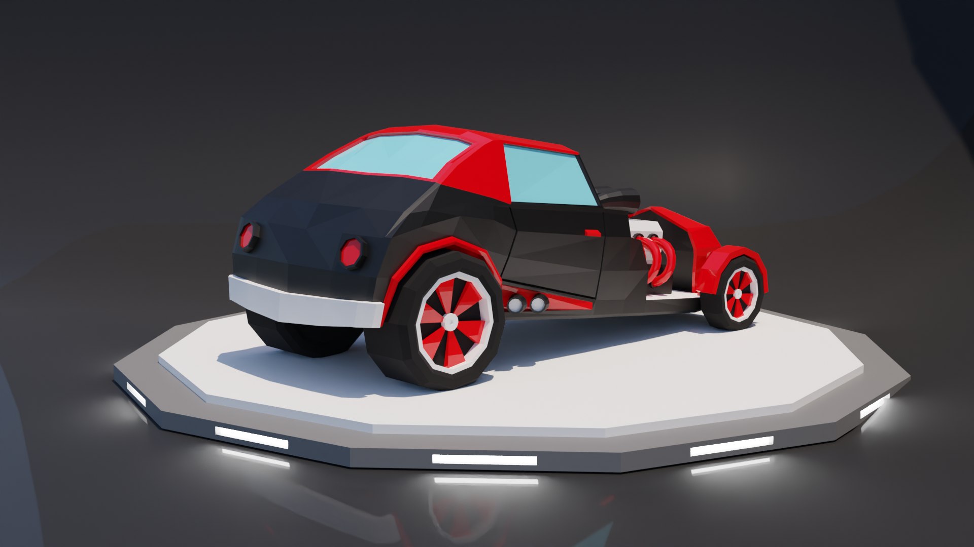 3D Lowpoly Cartoon Car model - TurboSquid 1990004