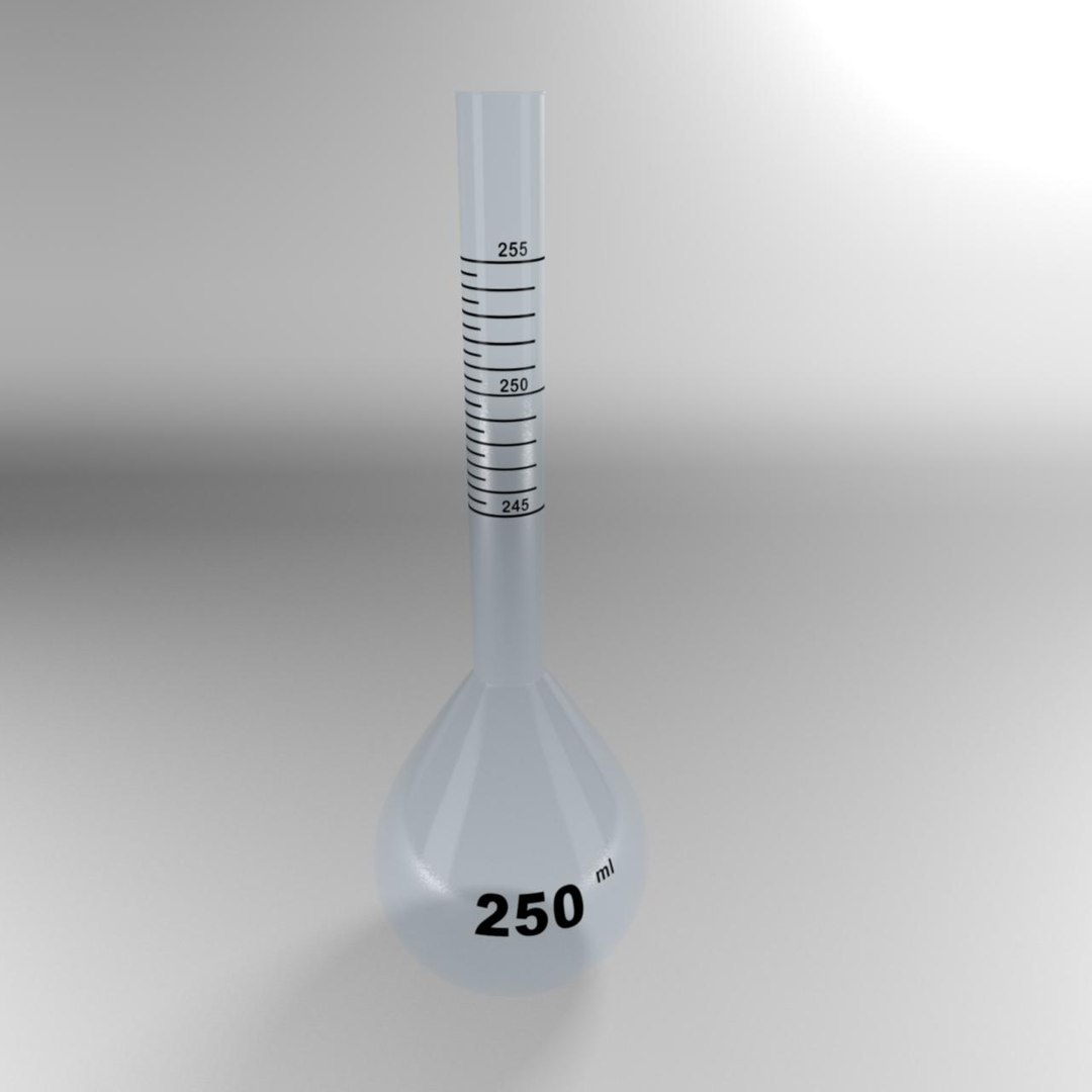 3d Volumetric Flask Model