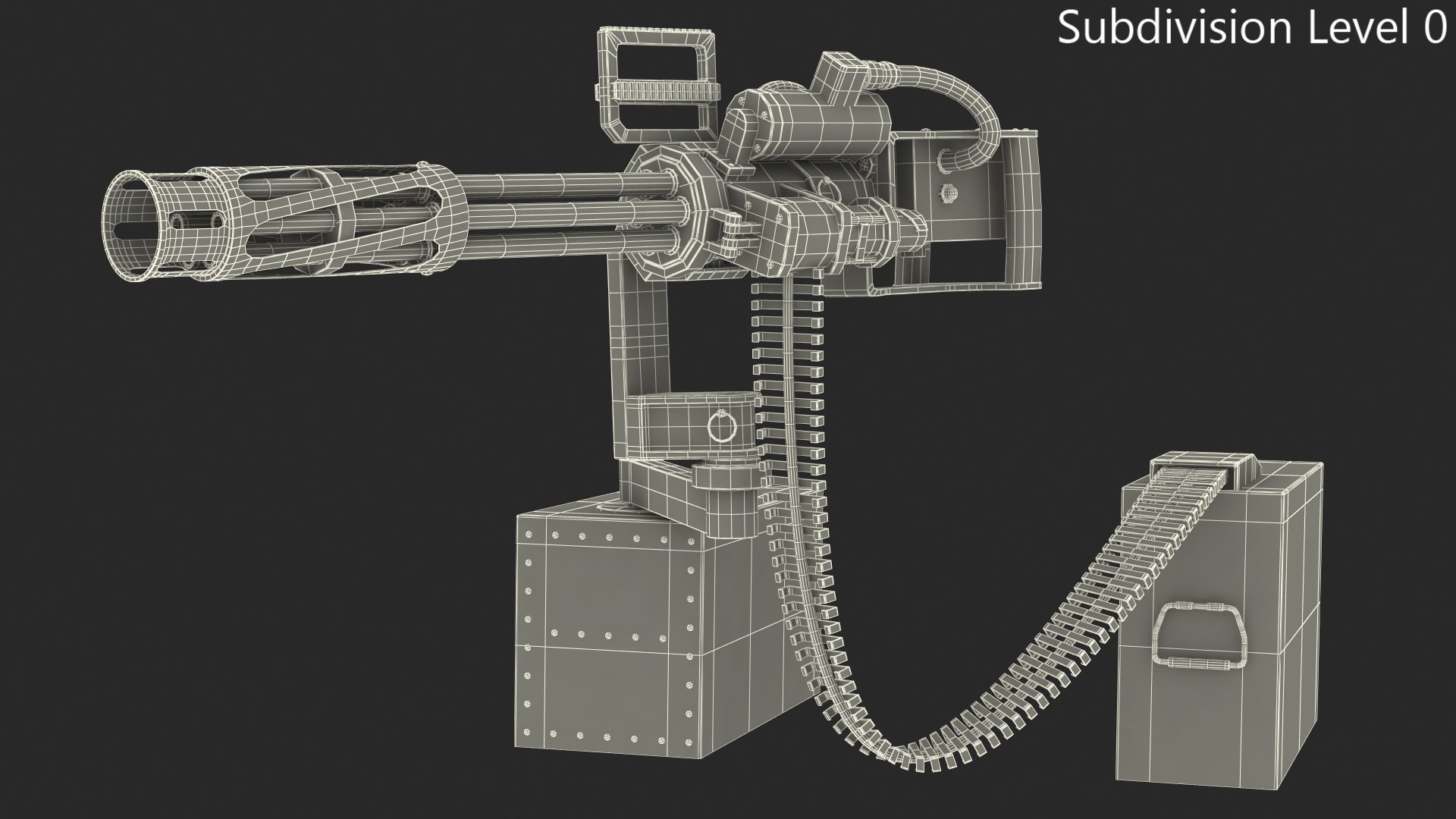 Barrel Gatling Gun 3D - TurboSquid 1624497