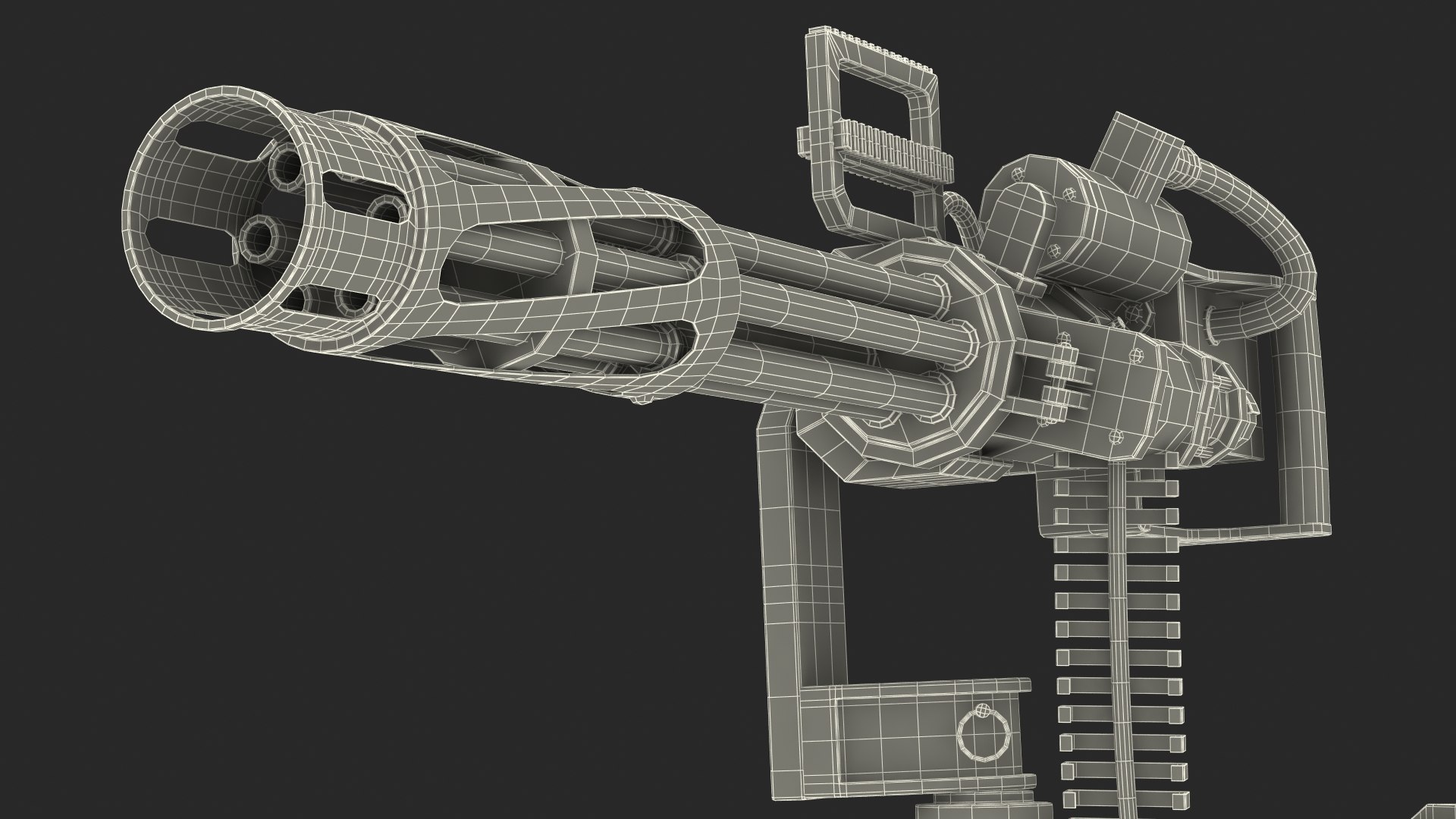 Barrel gatling gun 3D - TurboSquid 1624497